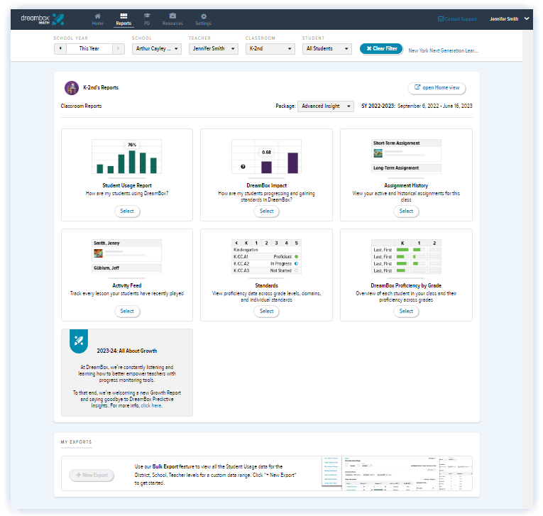 DreamBox Math Educator Dashboard: Overview – DreamBox Learning