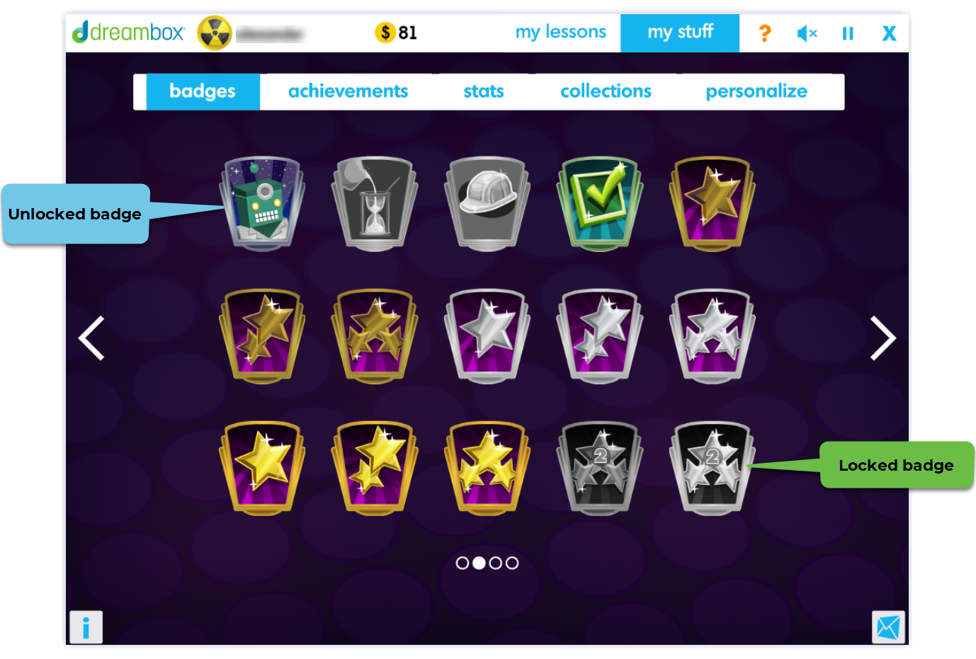 DreamBox Math Student Experience: My Stuff (Grades 3+) – DreamBox Learning