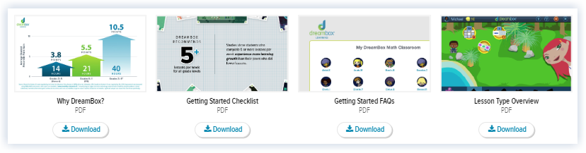 DreamBox Math Educator Dashboard: The Resources Page – DreamBox Learning