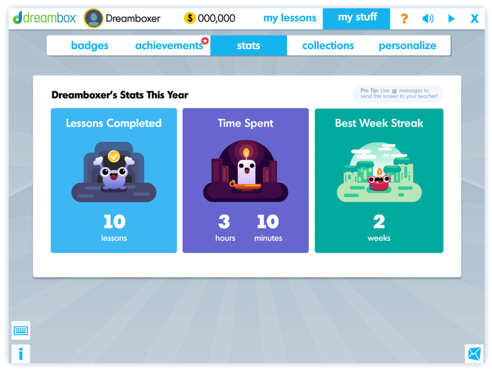 DreamBox Math: Student Stats and Achievements – DreamBox Learning