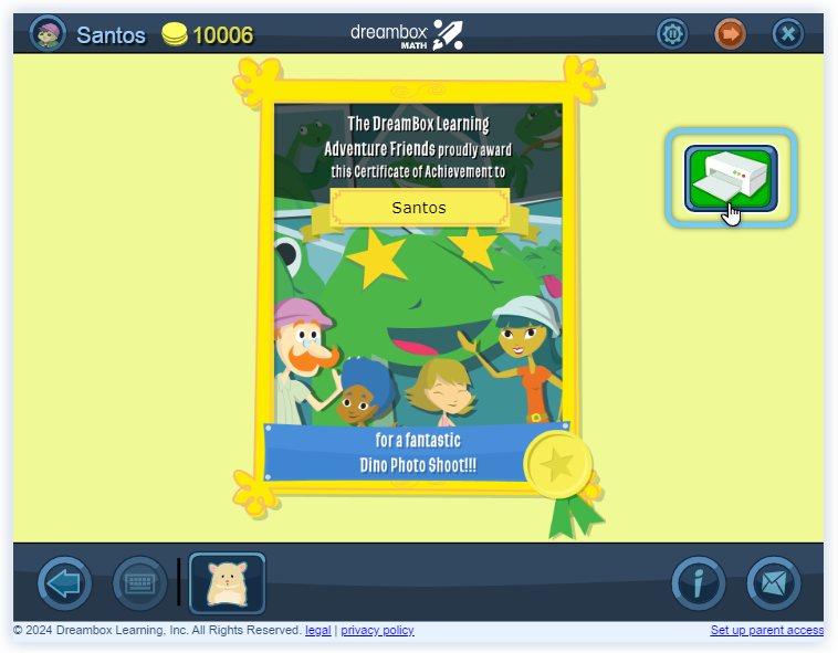 DreamBox Math: Printing Certificates – DreamBox Learning