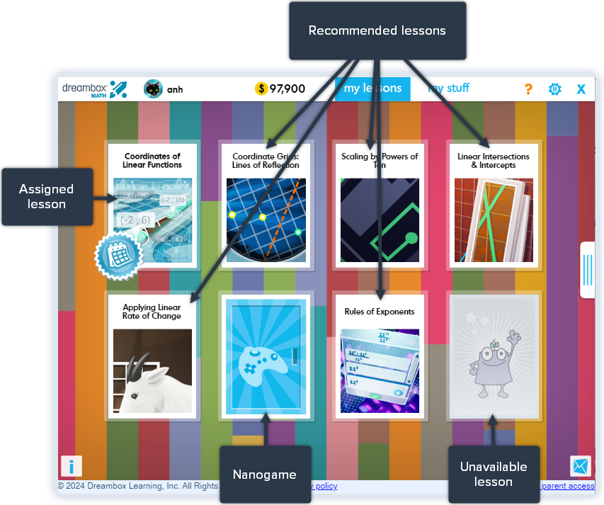 DreamBox Math Student Experience: Learning Environments – DreamBox Learning