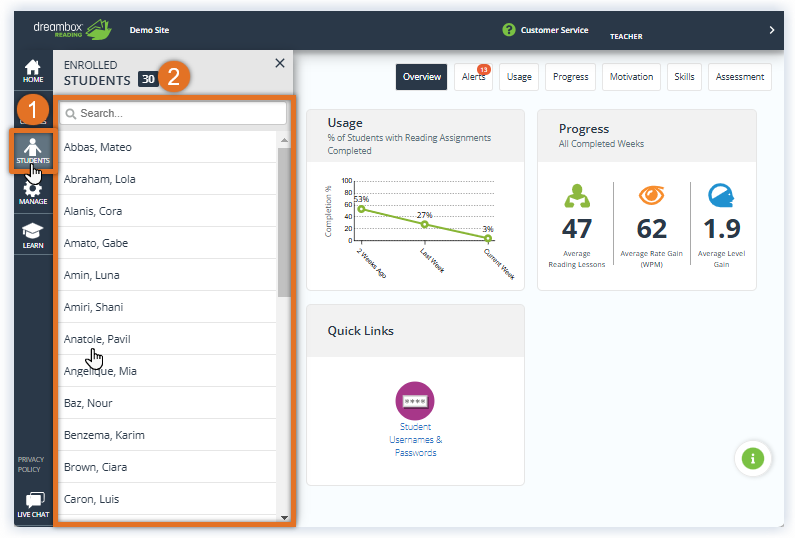 Reading Plus Educator Dashboard: How to Adjust Assignments for a ...