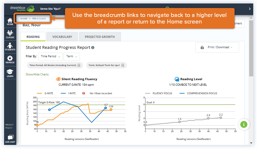 Reading Plus Educator Dashboard: Overview & Navigation (Teachers ...