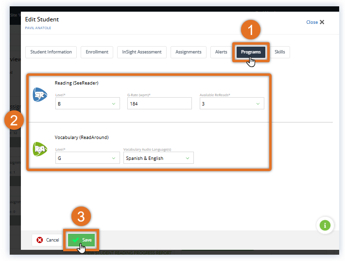 Reading Plus Educator Dashboard: How to Adjust Instructional Program ...