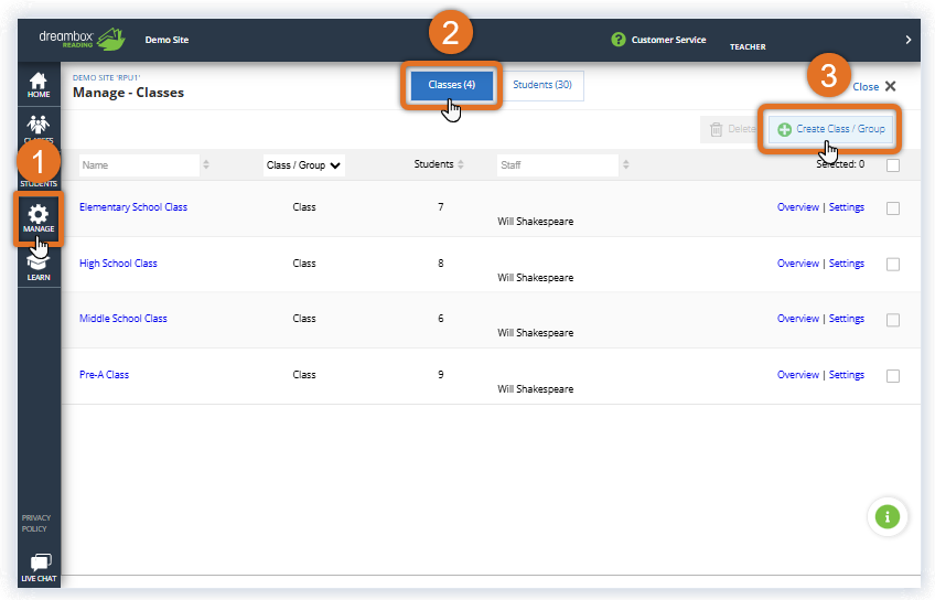 Reading Plus Educator Dashboard: How to Create a Class or Group and ...