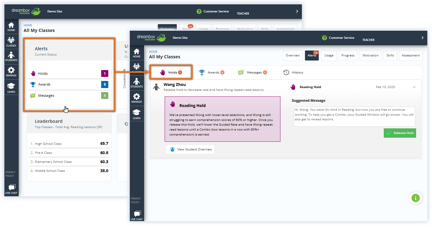 Reading Plus Educator Dashboard: Monitoring Student Progress (Teachers ...