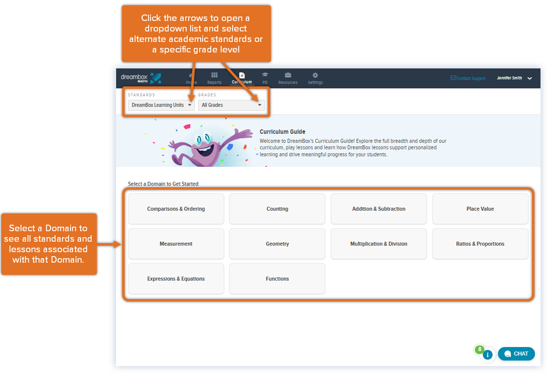 DreamBox Math Educator Dashboard: The Curriculum Guide – DreamBox Learning