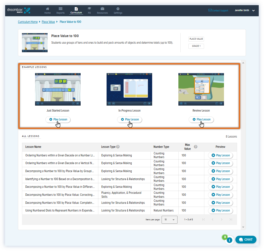 DreamBox Math Educator Dashboard: The Curriculum Guide – DreamBox Learning