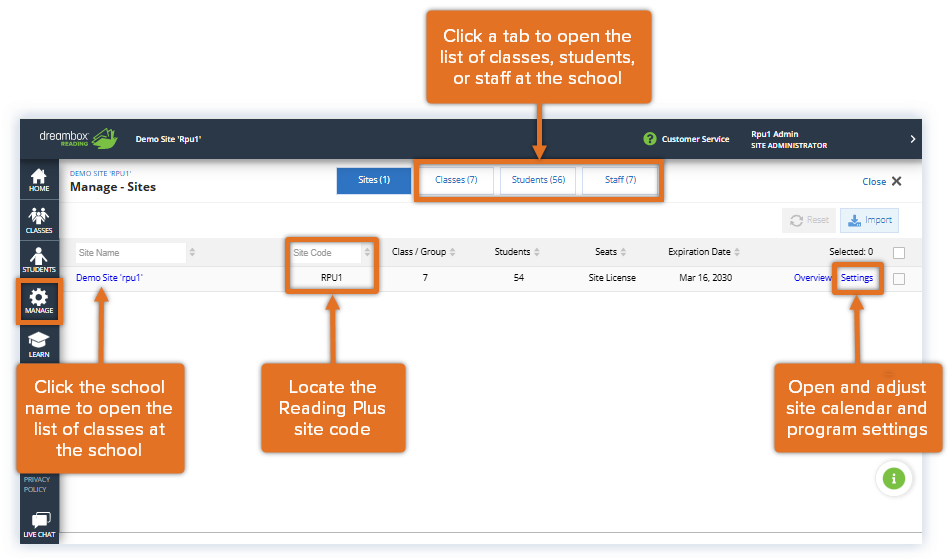 Reading Plus Educator Dashboard: Overview & Navigation (Site ...