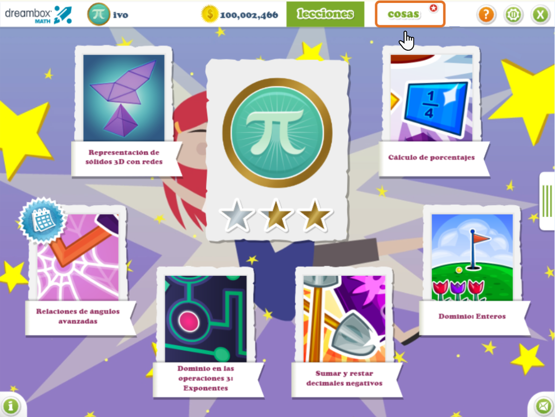 Cómo cambiar el avatar del estudiante en DreamBox Math (grados 3°- 8°) – DreamBox Learning