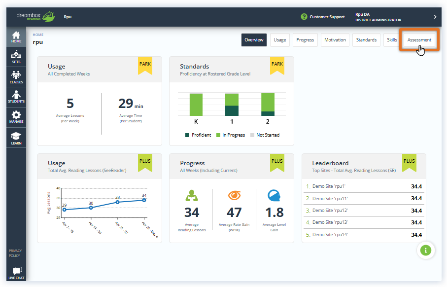 Reading Plus Educator Dashboard: How to Pull and Save End-of-Year Data ...