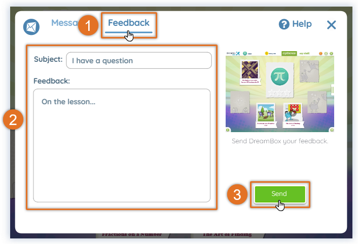 Sending DreamBox Feedback from the Student Environment – DreamBox Learning