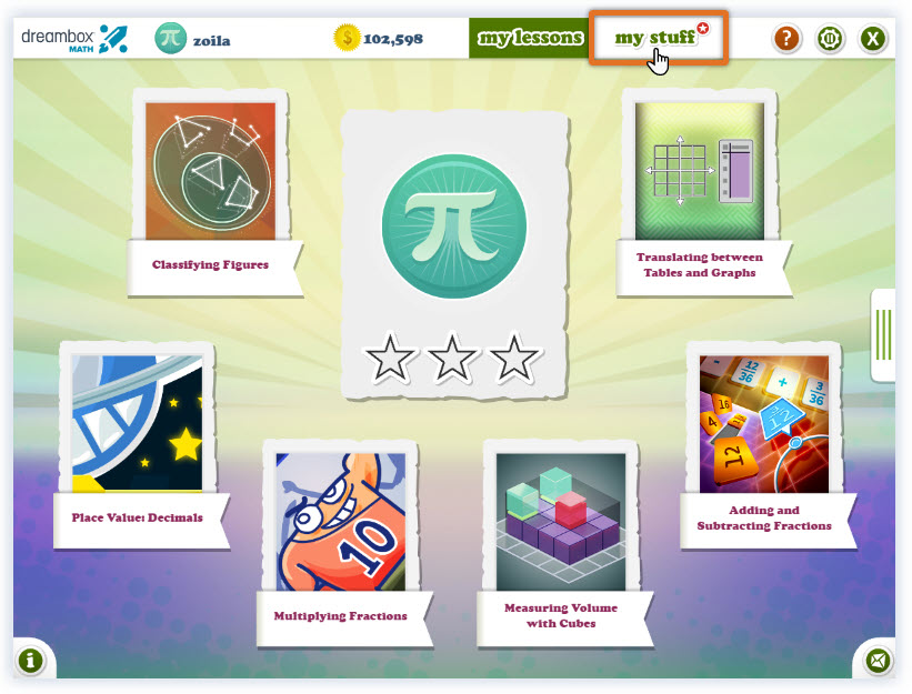 Changing a Student's Avatar in the DreamBox Math Grades 3-5 Learning ...